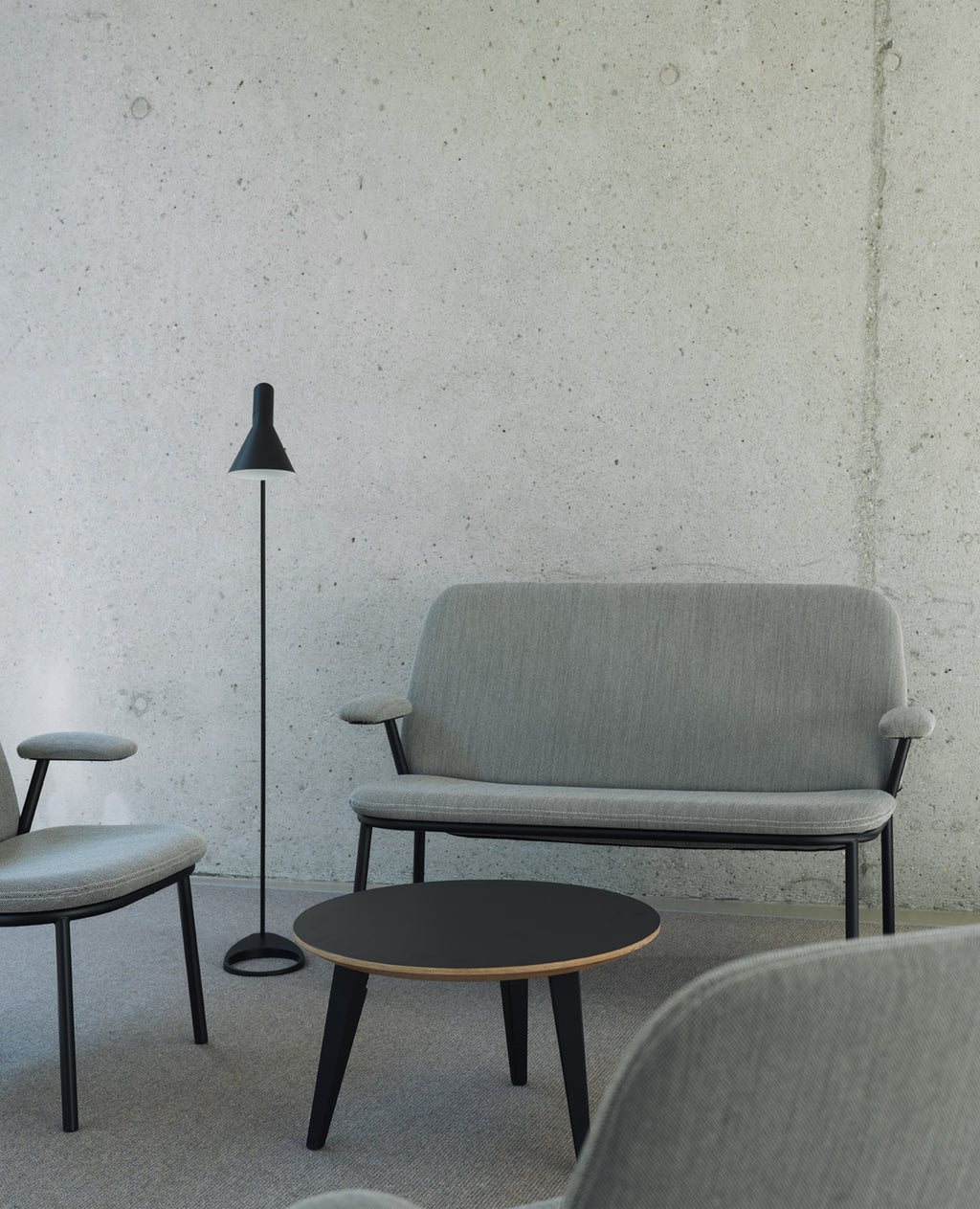 Lana Sofa with Arms, Two-Seat, Metal - Highback – hightower.design