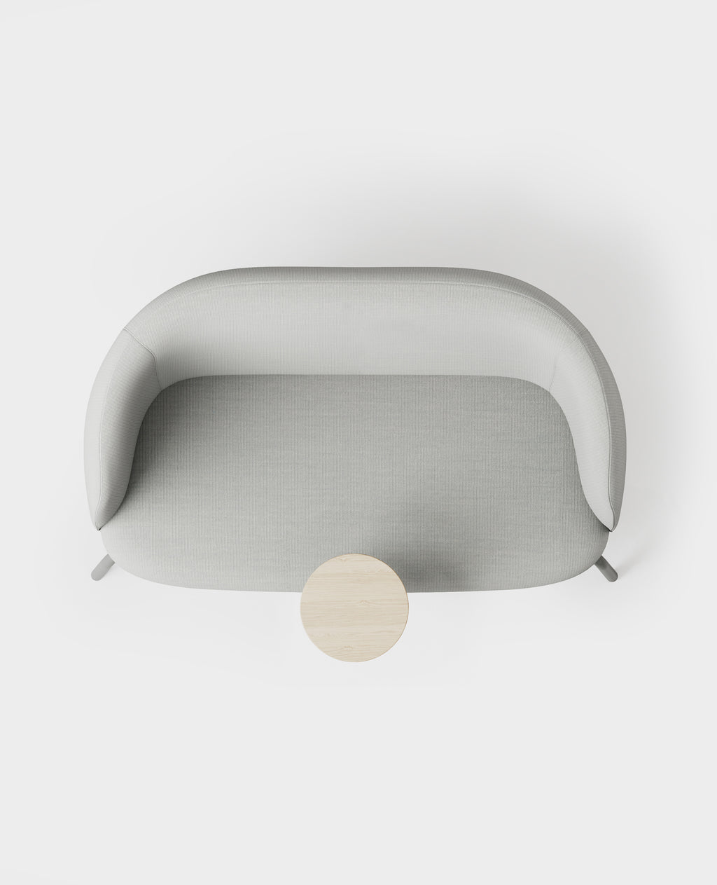 Nest Easy Two-Seat Sofa, Metal Base - with Table – hightower.design