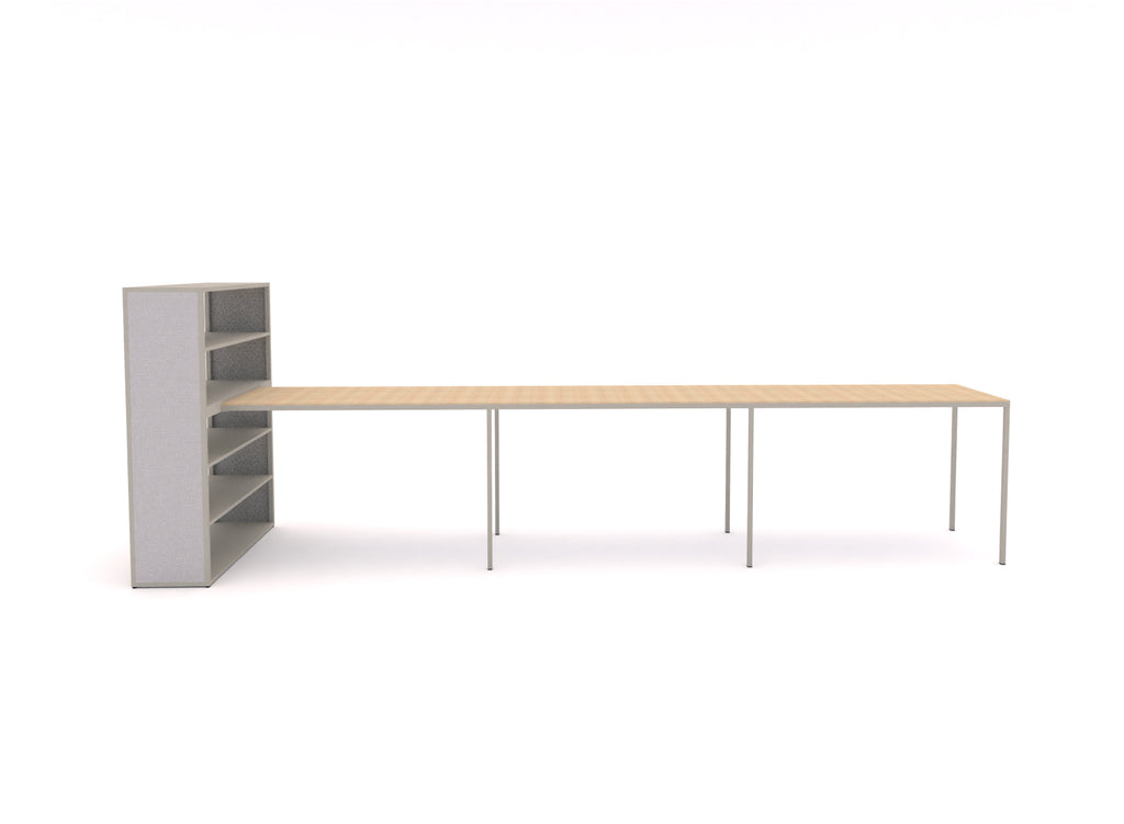Dry Modular Shelving (19.75" Depth) and Tables - Configuration A ...