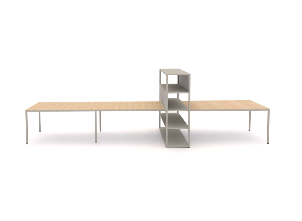 Dry Modular Shelving (19.75" Depth) and Tables - Configuration B ...