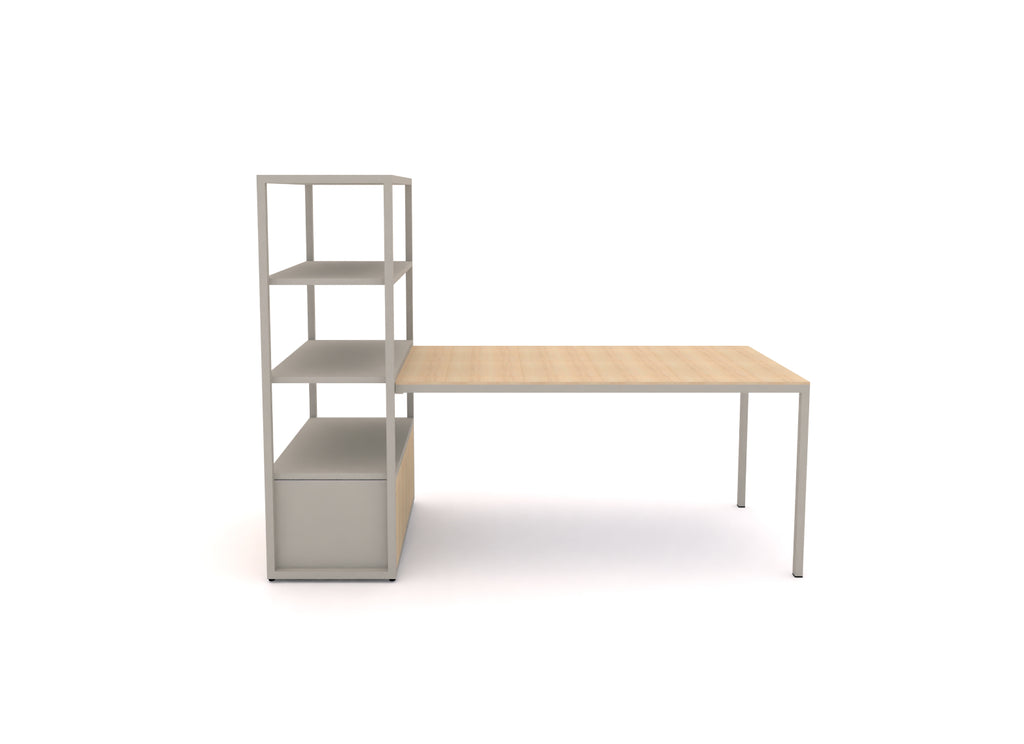 Dry Modular Shelving (19.75" Depth) and Tables - Configuration E ...