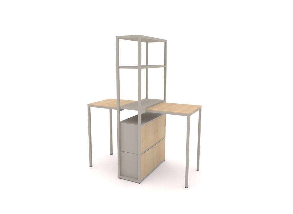 Dry Modular Shelving (13.75" Depth) and Tables - Configuration D ...