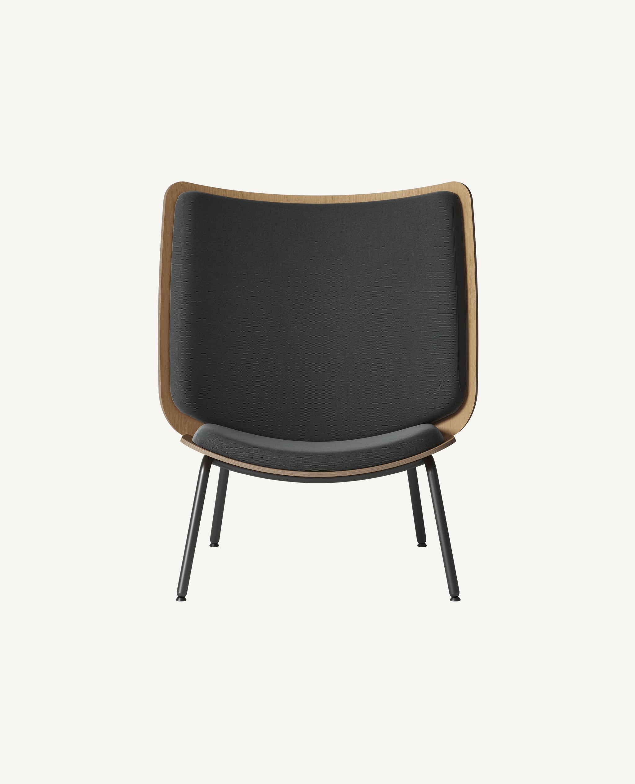 FourAll® Lounge Chair, Highback, Upholstered Interior - Wood Shell ...