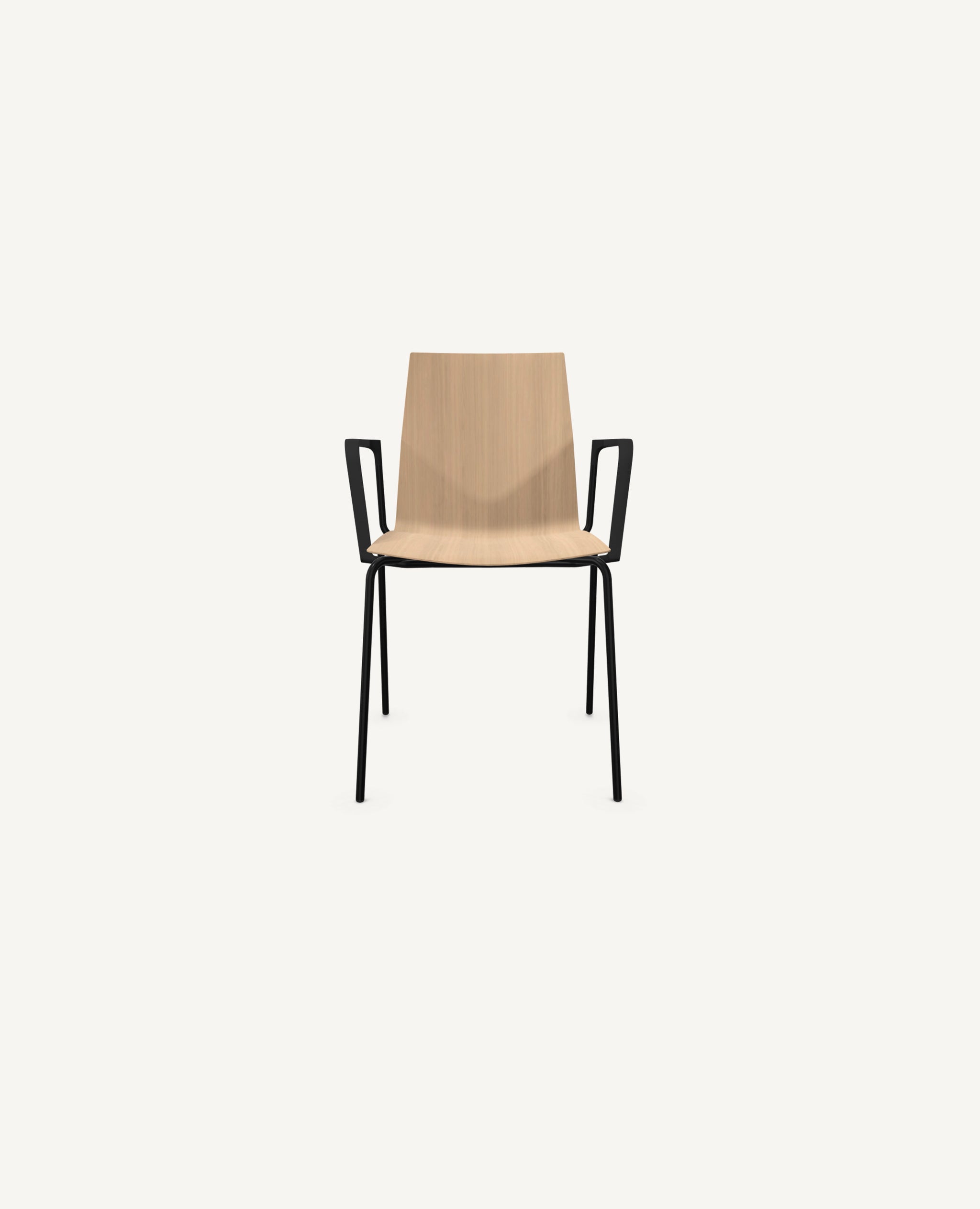 FourCast®2 Chair, Bentwood Shell, 4 Leg Base - with Arms – hightower.design