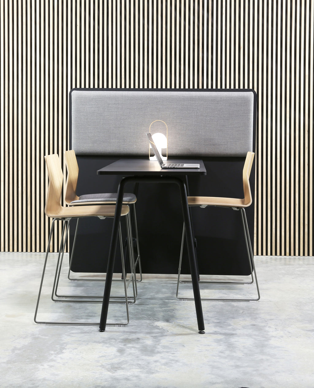 FourCast®2 Chair, Counter Height, Bentwood Shell - Sled Base ...