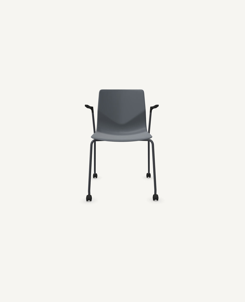 FourSure® Chair, 4 Leg Base with Casters - with Arms – hightower.design