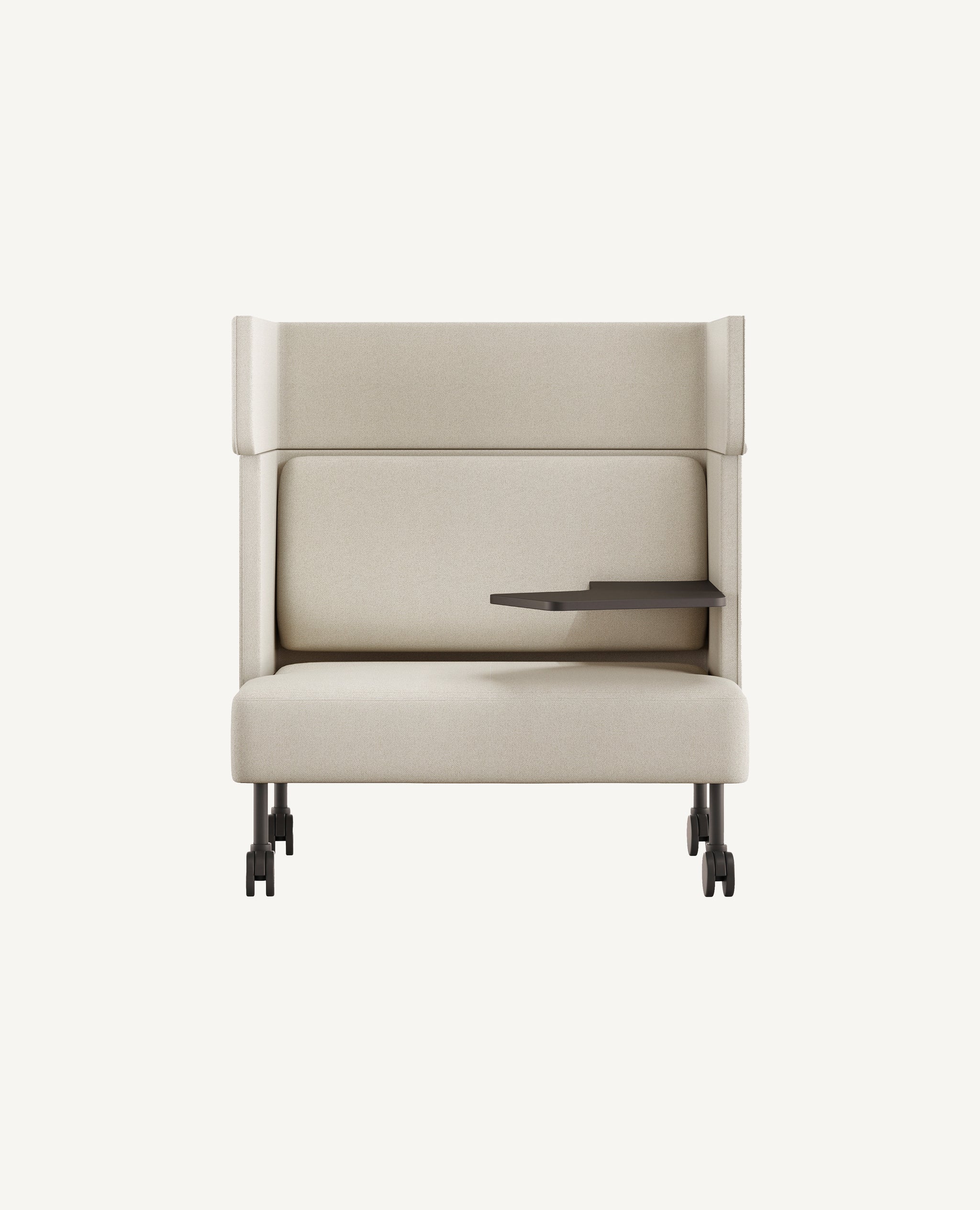 FourUs® Solo Sofa, Caster Base - Right Side Facing Table – hightower.design