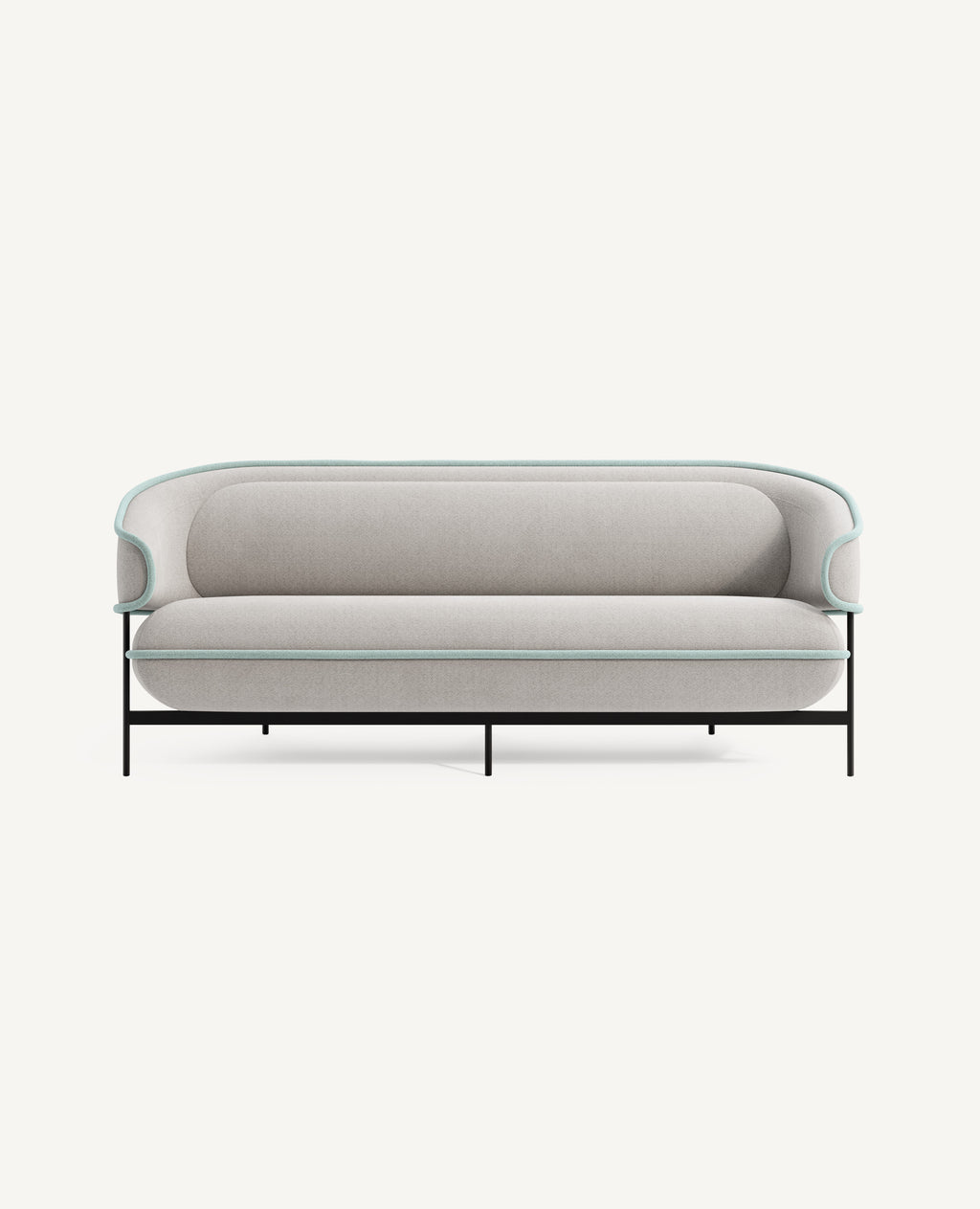 Flote Sofa, Three-Seat - Contrasting Welt Detail – hightower.design