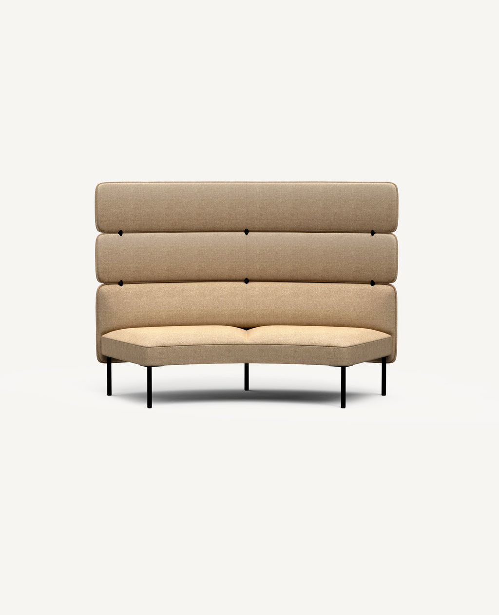 Adapt Sofa, Two-Seat, Highback - 60° Curve – hightower.design