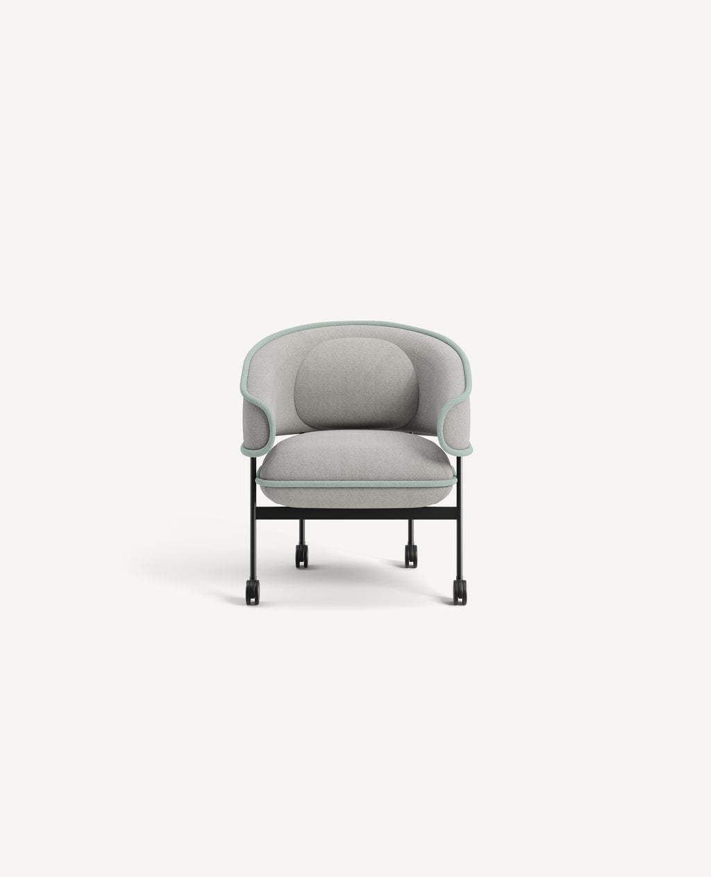 Flote Chair, Contrasting Welt Detail - Caster Base – hightower.design
