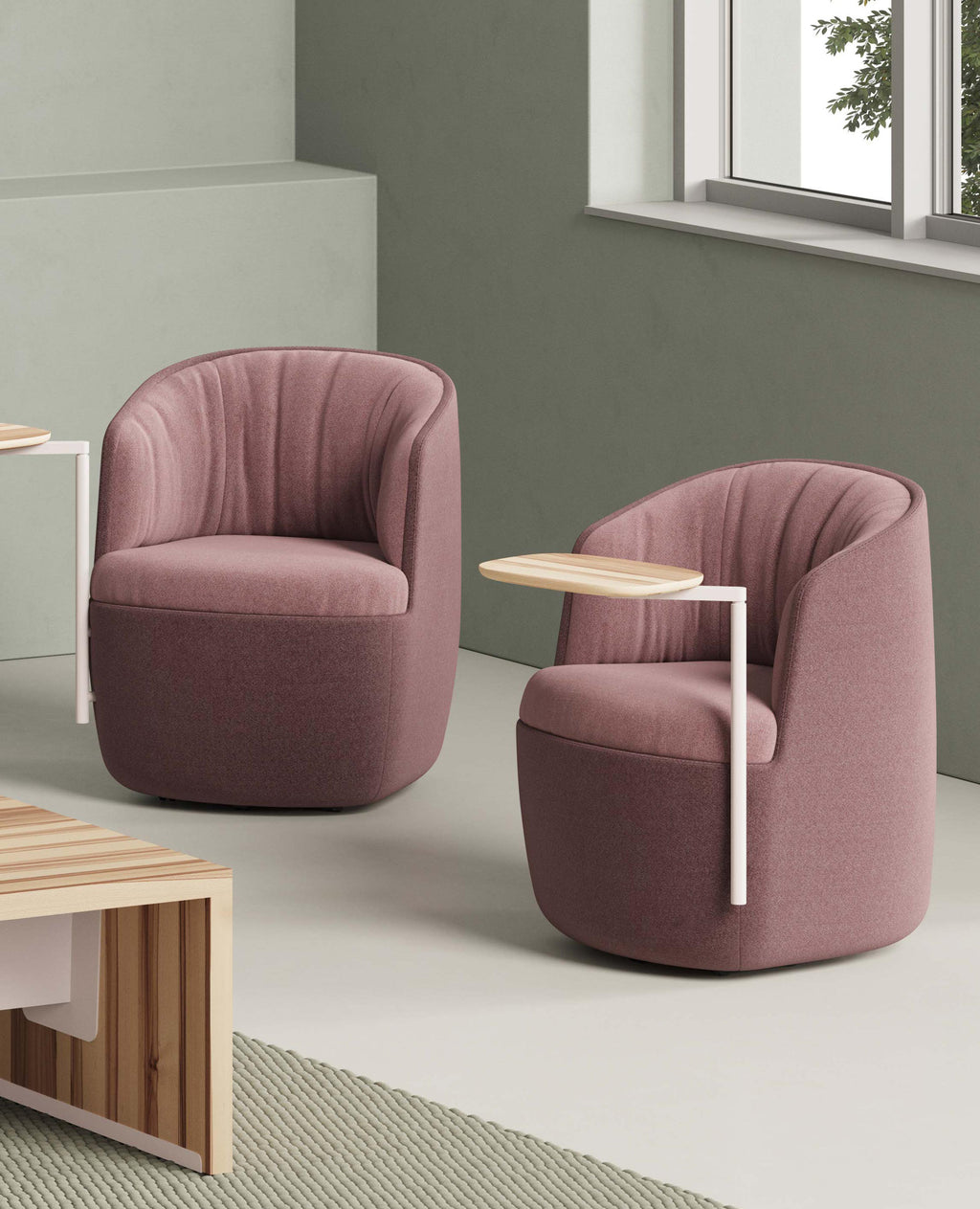 Gimbal Jr. Lounge Chair - Caster Base – hightower.design