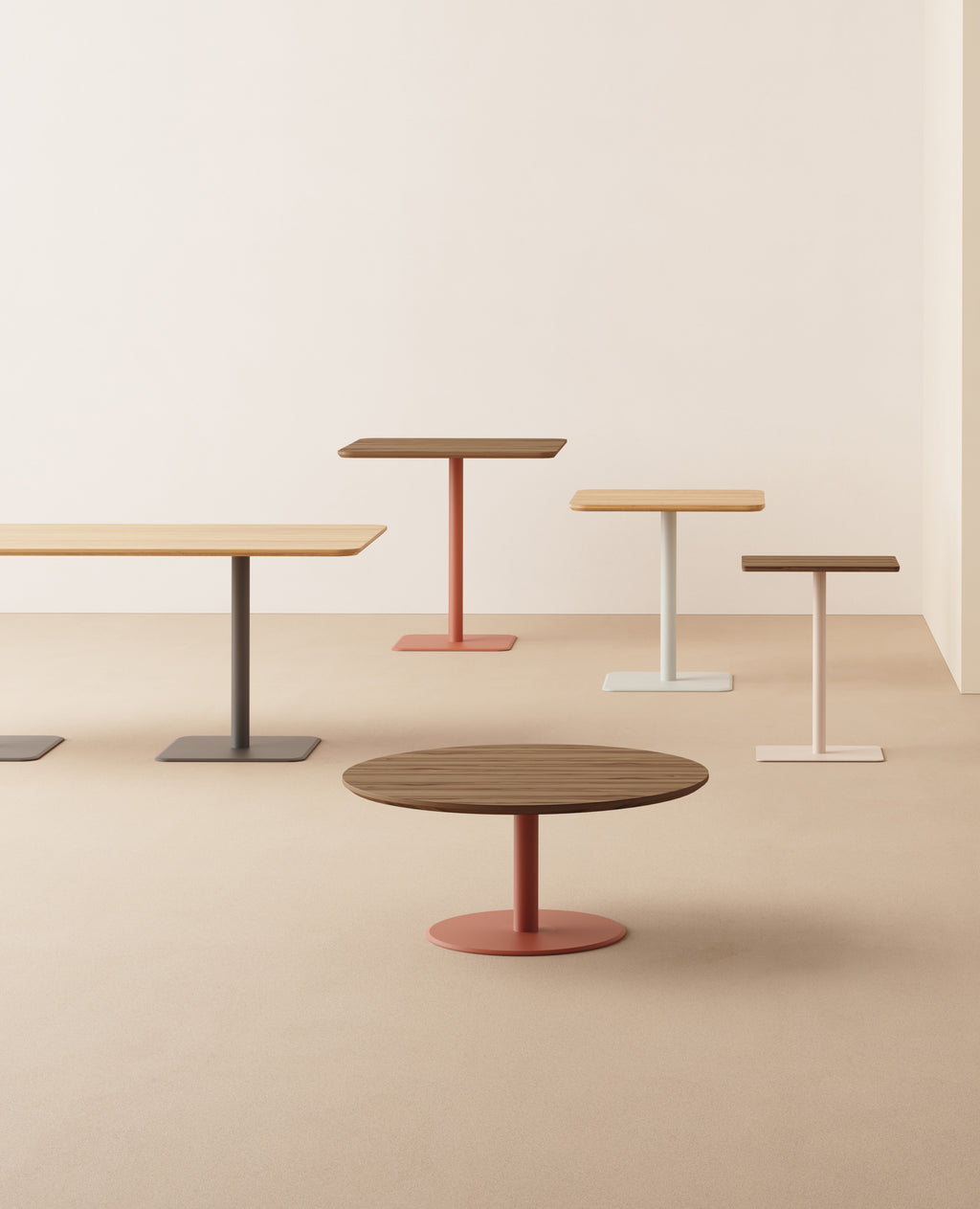 Kona Table, Laptop Height - Square – hightower.design