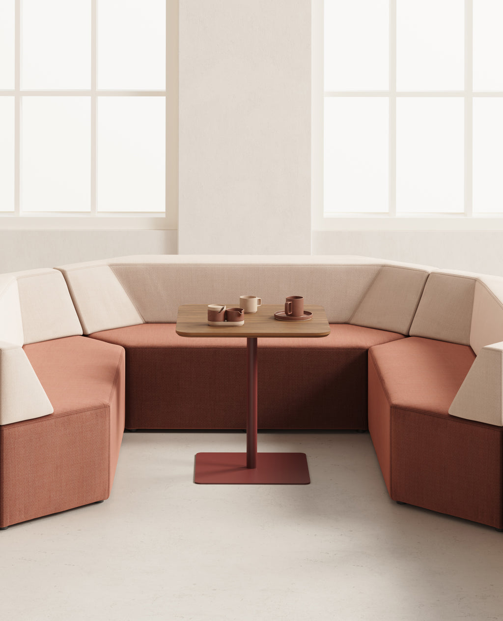 Prism Bench with Back - 82" Width – hightower.design