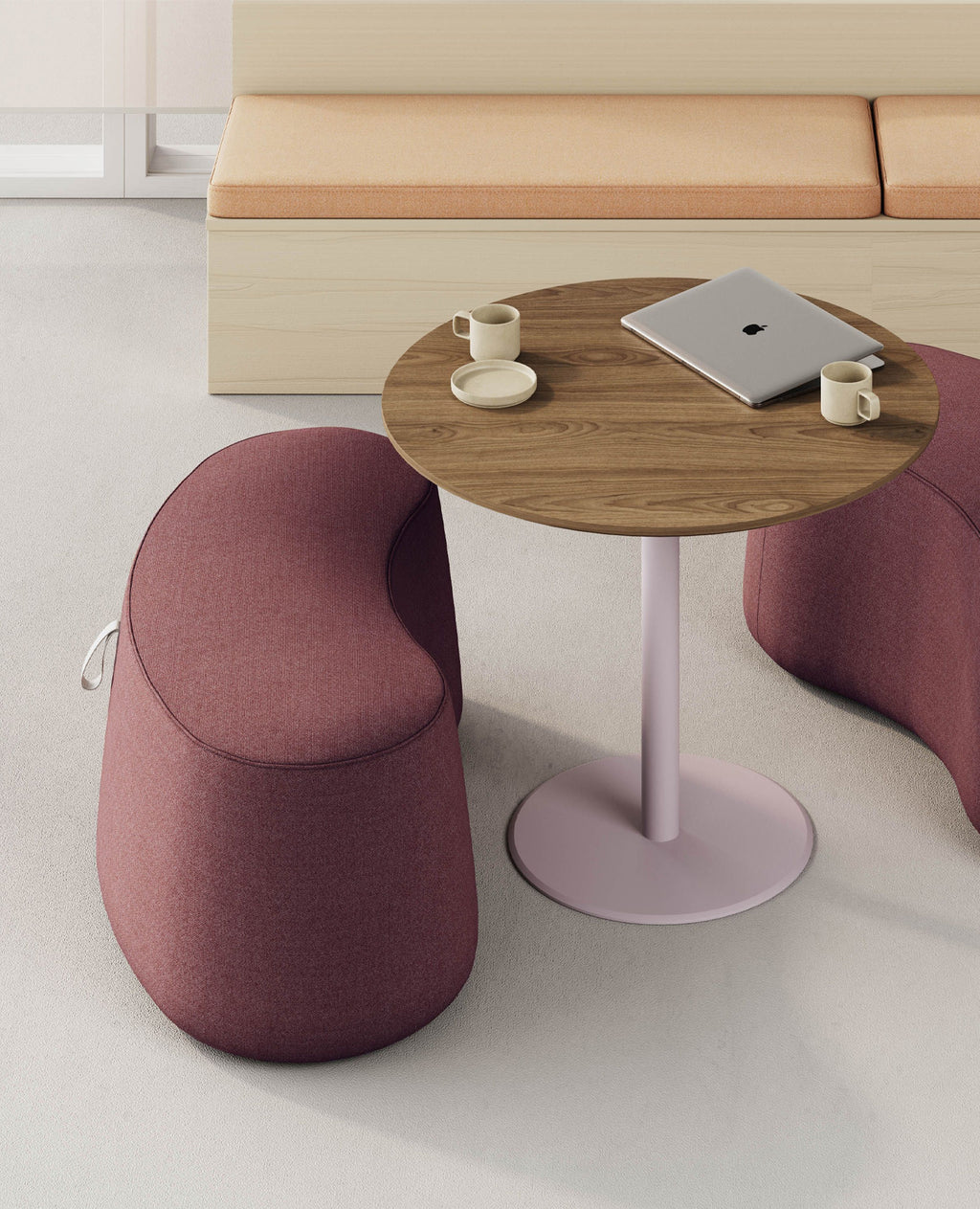 Kona Ottoman - Curve – hightower.design