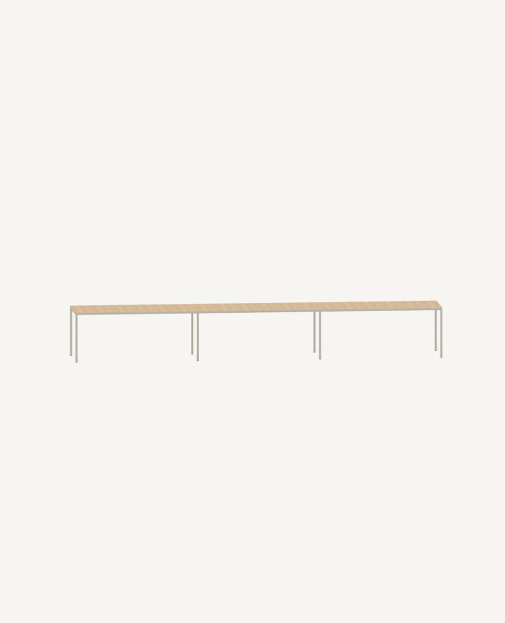 Dry Table, Standard Height, Rectangle, 212.5" Width - Narrow Depth ...