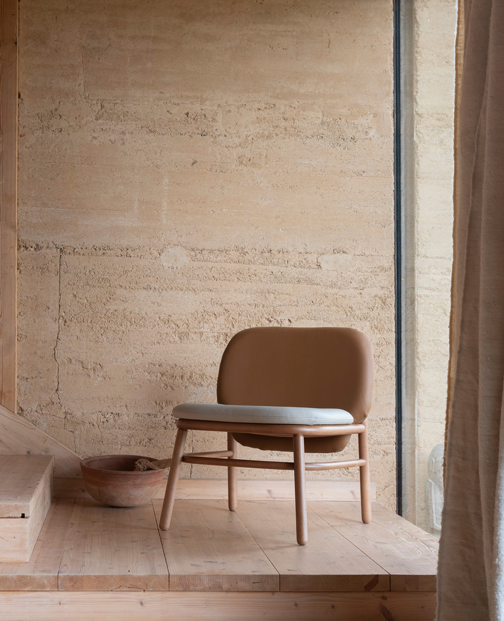 Lana Lounge Chair, Wood - Lowback – hightower.design