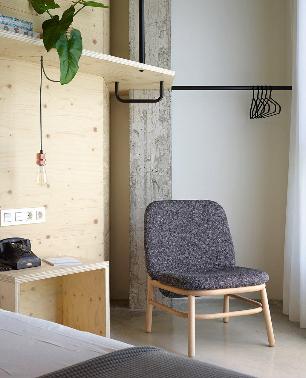 Lana Lounge Chair, Wood - Highback – hightower.design