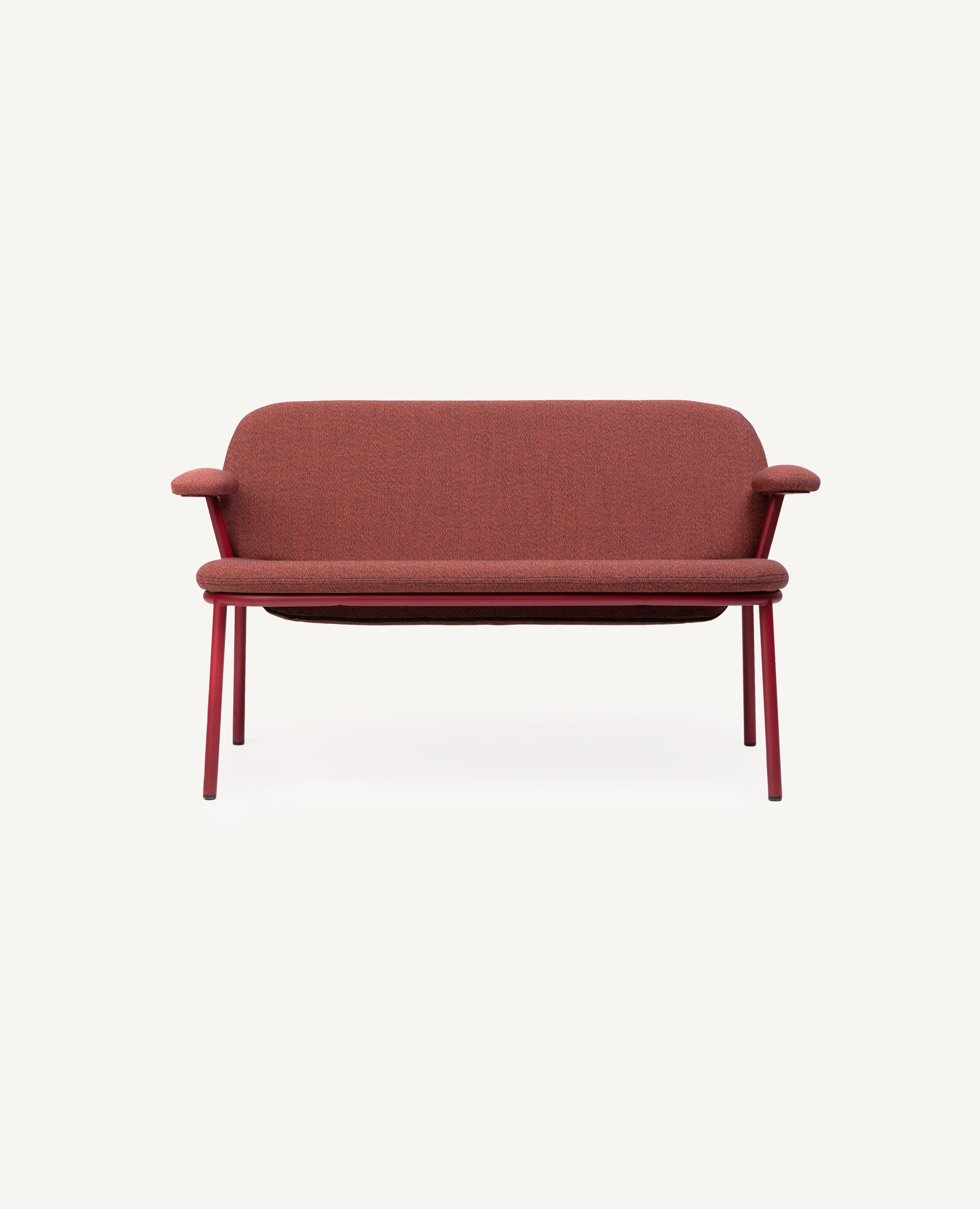 Lana Sofa with Arms, Two-Seat, Metal - Lowback – hightower.design