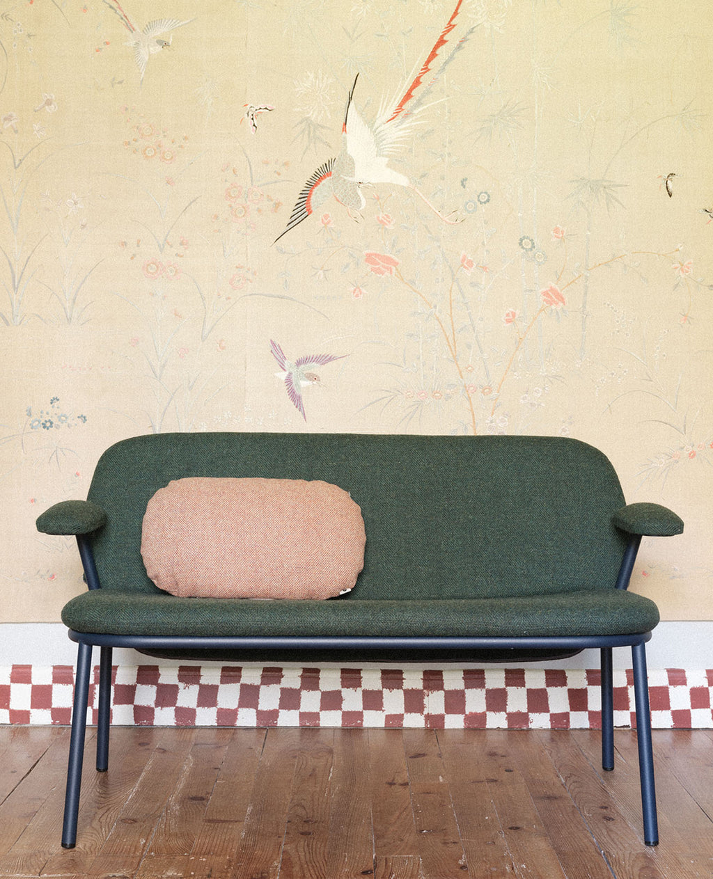 Lana Sofa with Arms, Two-Seat, Metal - Lowback – hightower.design