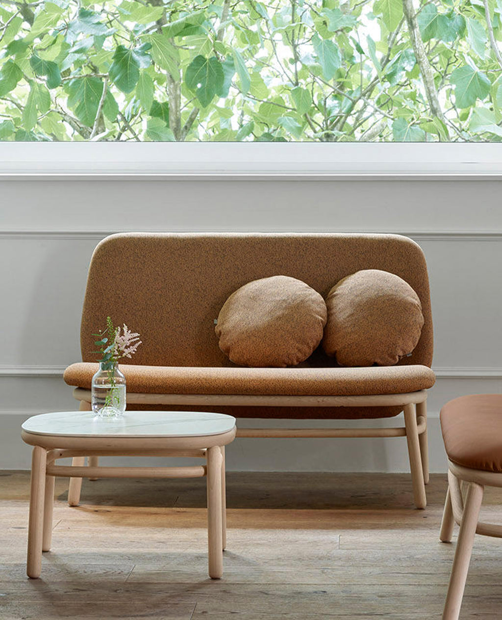 Lana Sofa, Two-Seat, Wood - Highback – hightower.design