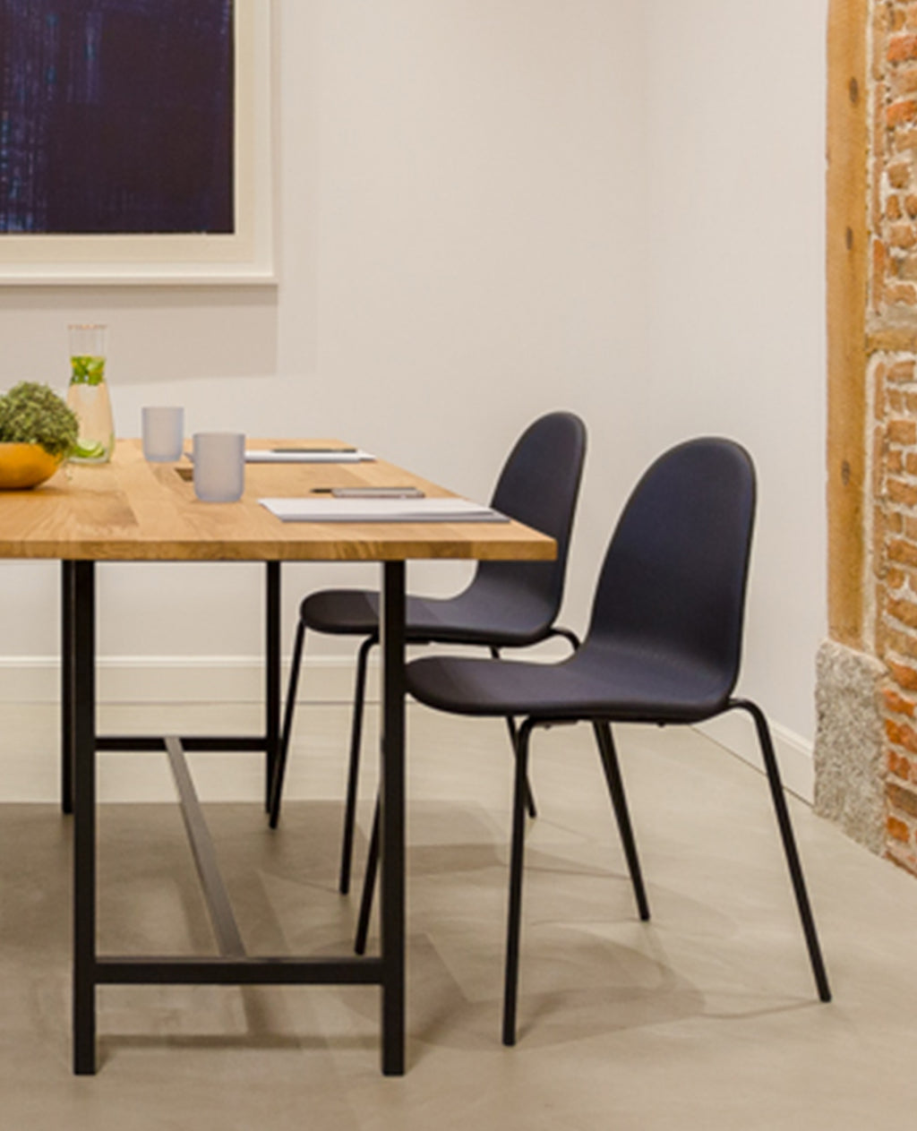 Nadia Chair, Narrow Width, 4 Leg Base, Metal - Upholstered – hightower ...