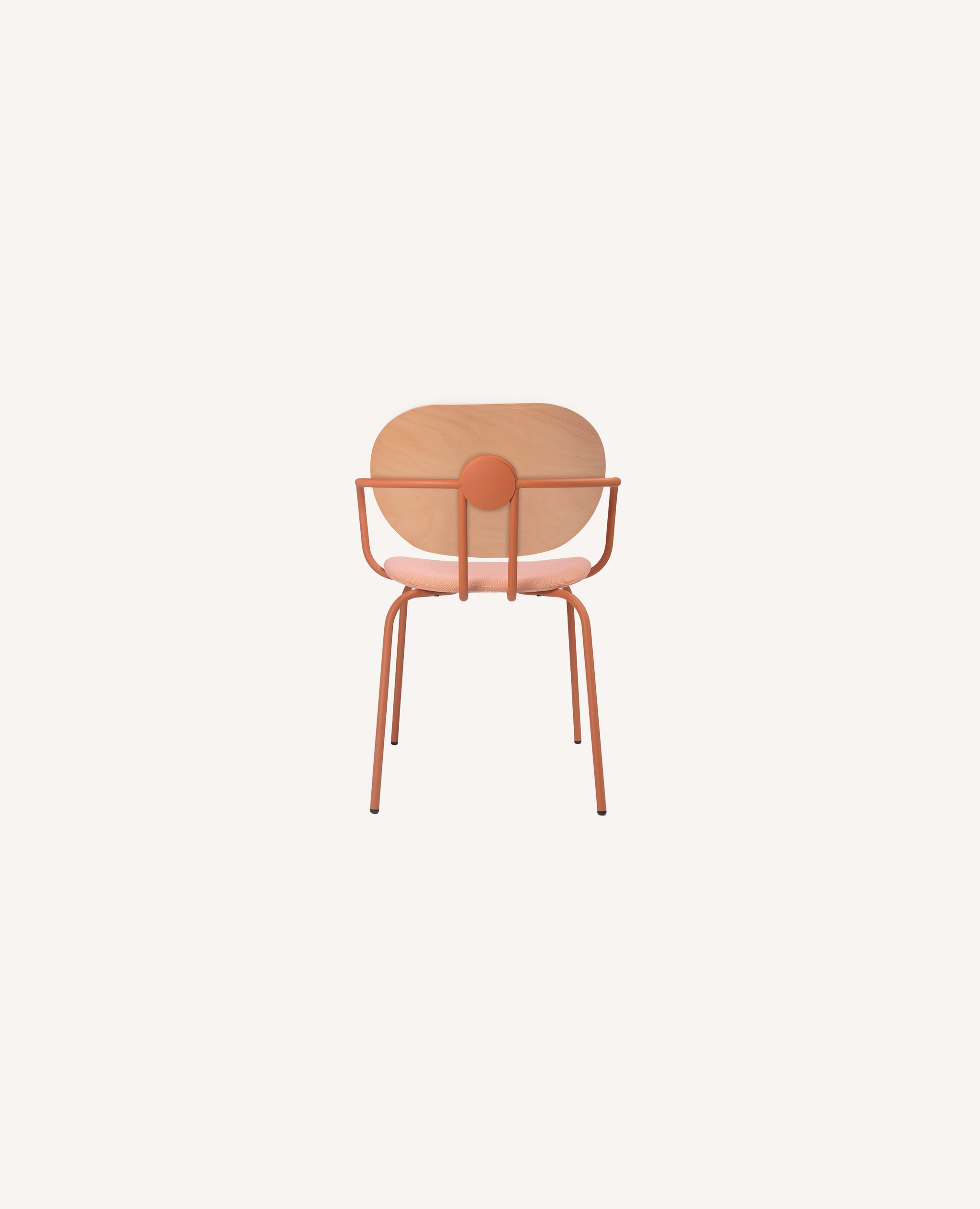 Hari Chair, Wood Back, Upholstered Seat - with Arms – hightower.design