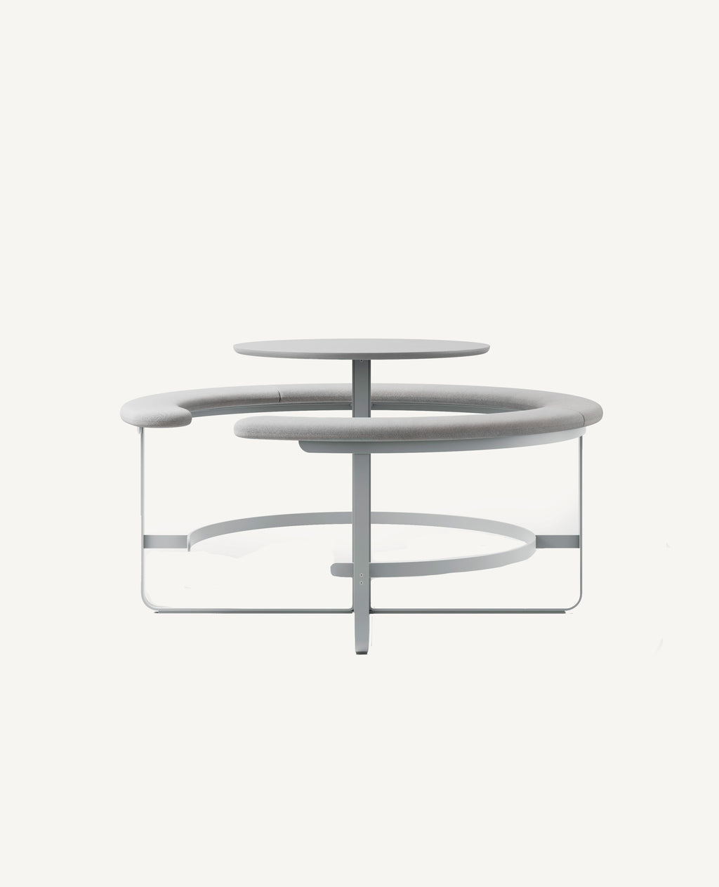 Picnic Round Bench Seating with Table, Bar Height - 71" Diameter ...