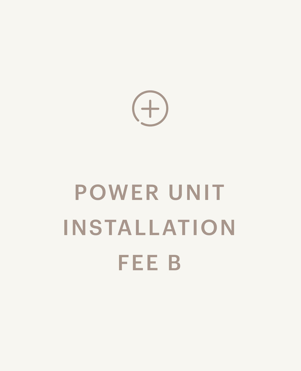Power Unit Installation Fee B – hightower.design