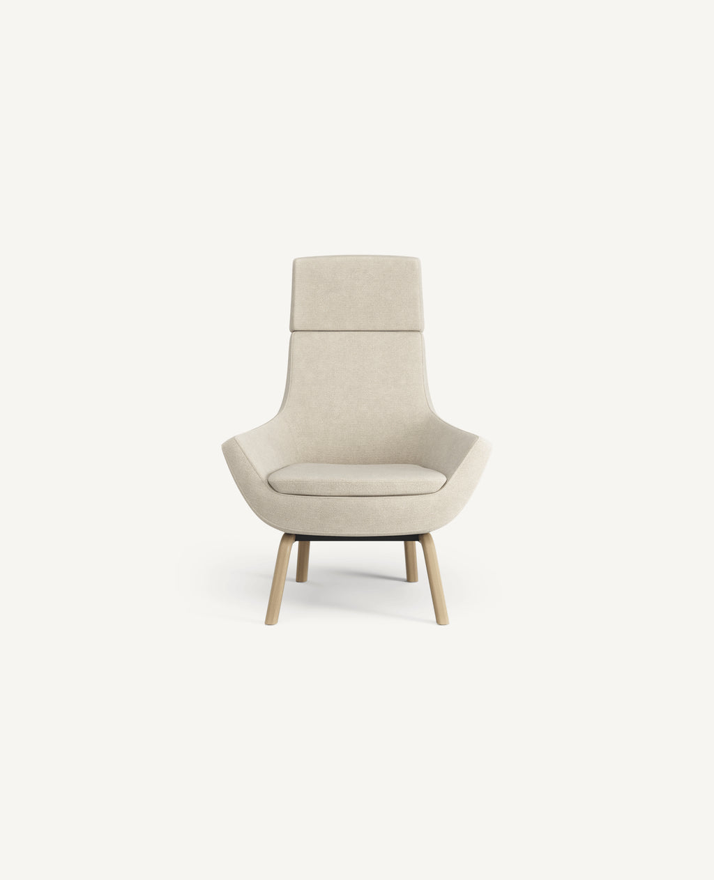 Happy Lounge Chair, Highback - Wood Base – hightower.design