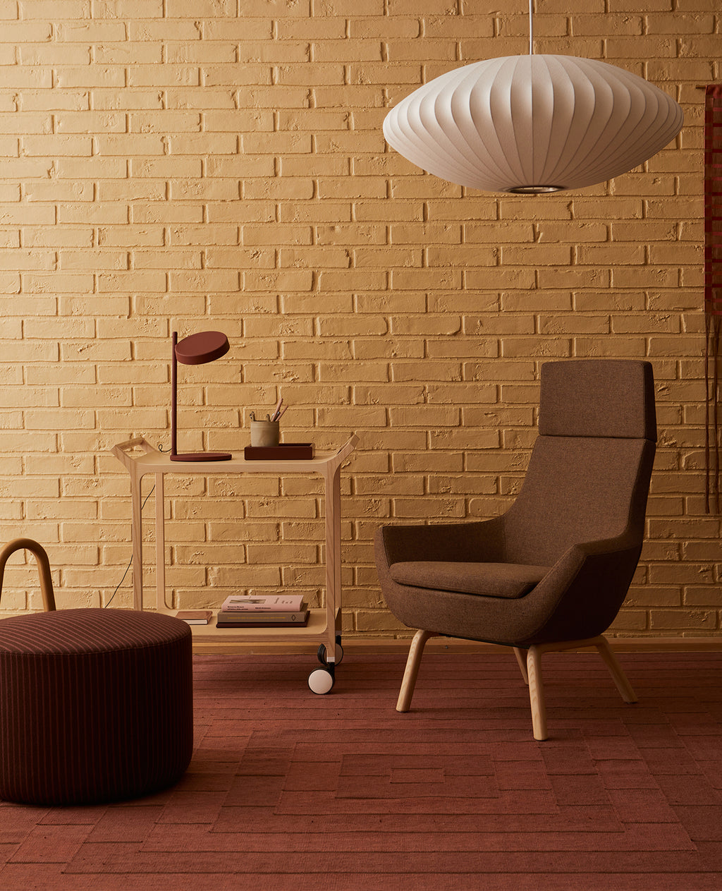 Happy Lounge Chair, Highback - Wood Base – hightower.design