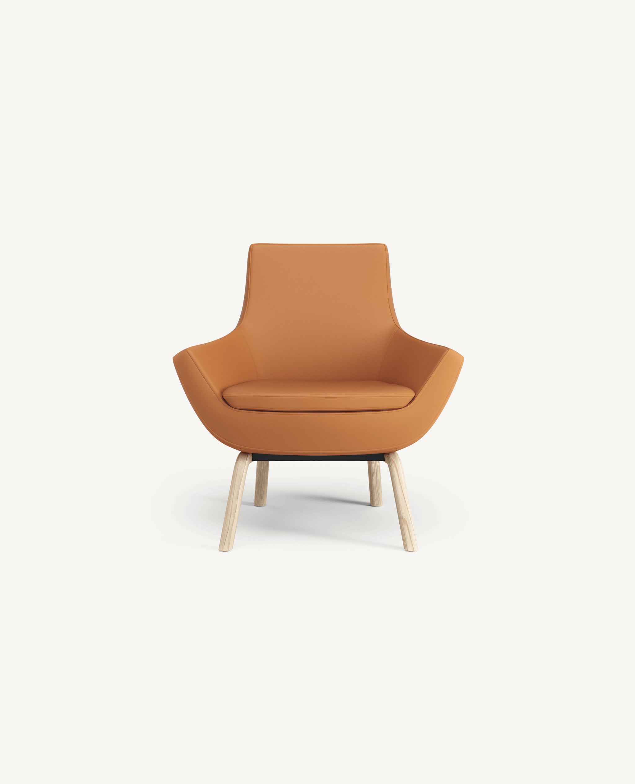 Happy Lounge Chair, Lowback - Wood Base – hightower.design