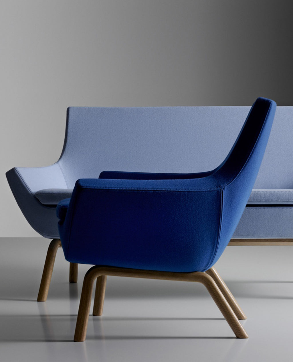 Happy Lounge Chair, Lowback - Wood Base – hightower.design